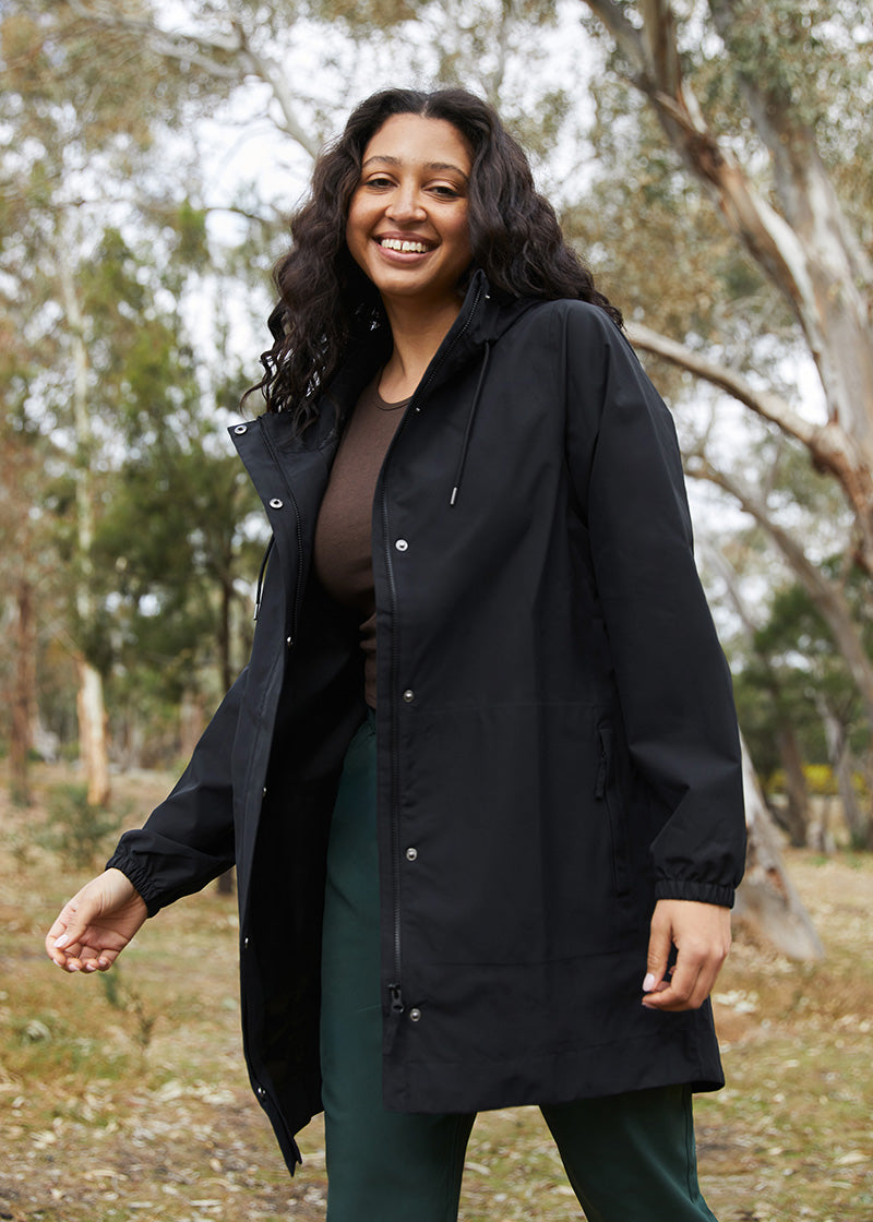 Refuge Waterproof Jacket - Black | Sustainable Australian Raincoat ...