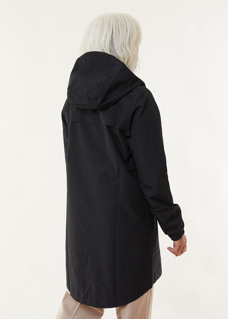 Refuge Waterproof Jacket - Black | Sustainable Australian Raincoat ...