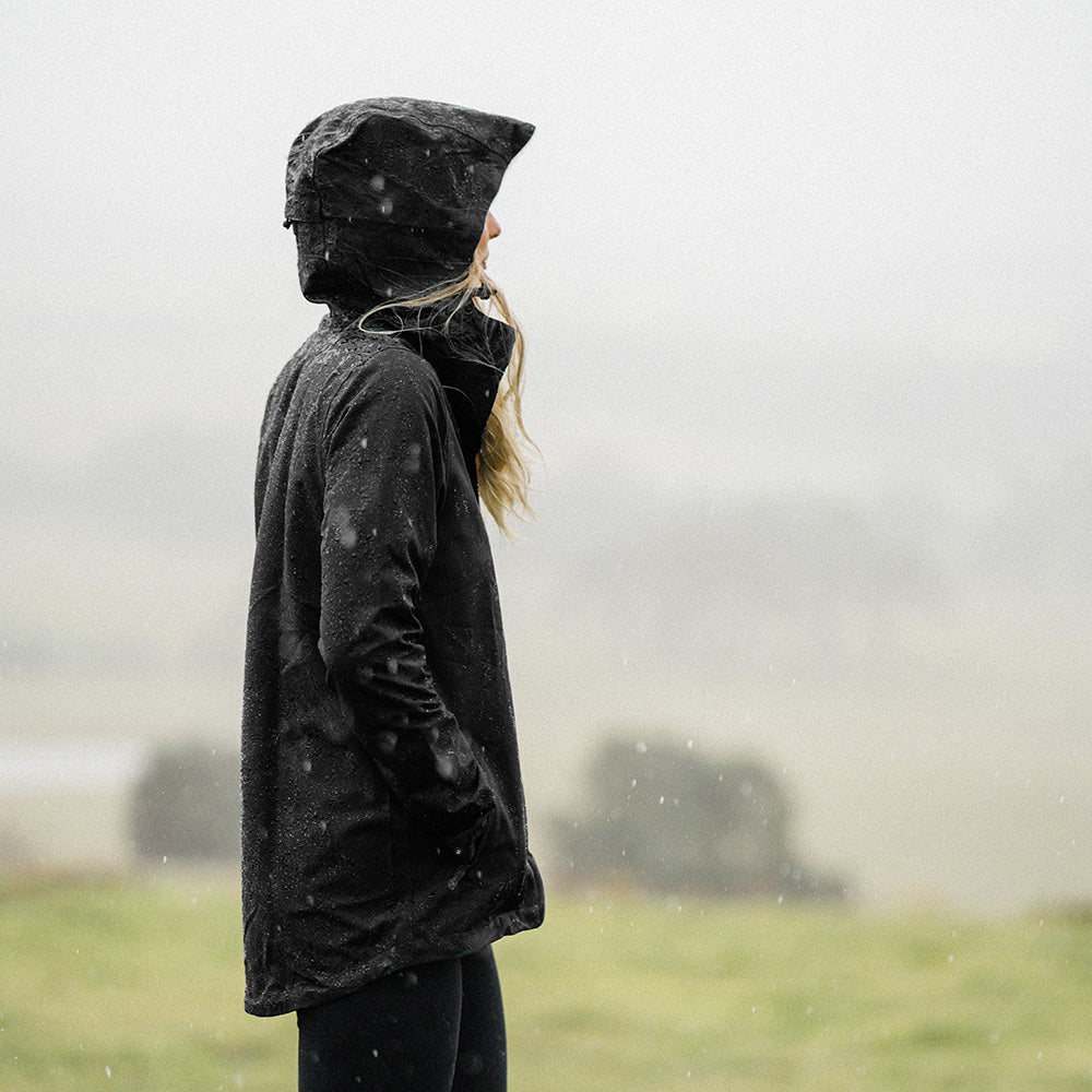 Overland Long Waterproof Jacket - Eucalyptus Green | Sustainable ...