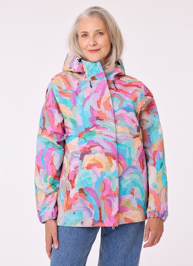 Elements Waterproof Jacket - Women's Hip Length Raincoat | Fairy Bread ...