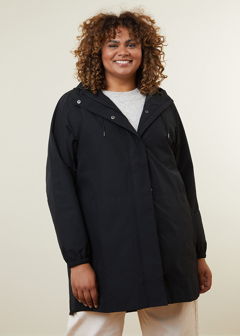 Refuge Waterproof Jacket - Black | Sustainable Australian Raincoat ...