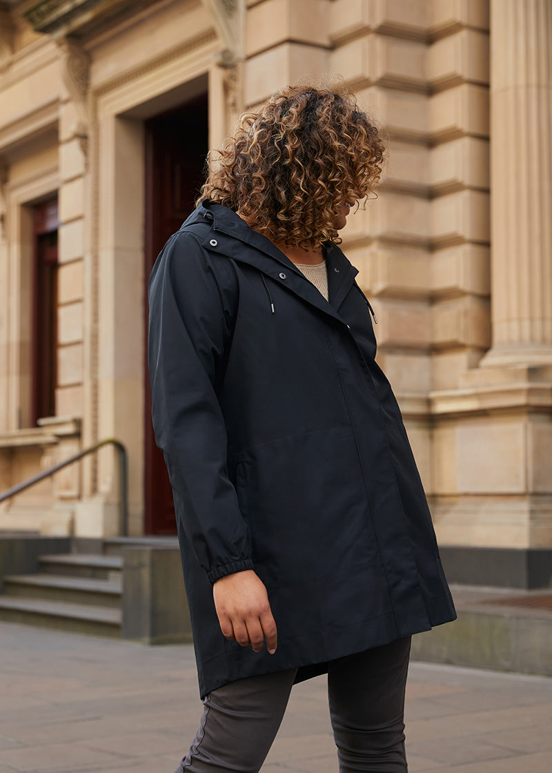 Refuge Waterproof Jacket - Black | Sustainable Australian Raincoat ...