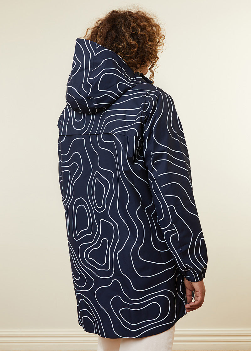 Refuge Waterproof Jacket - Topography Pattern | Sustainable Australian ...